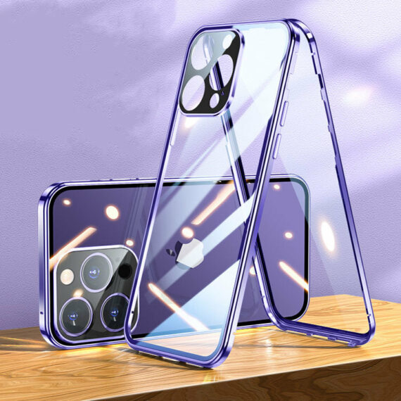 Magnetic Tempered Glass Double Sided Phone Case For Iphone Lulunami
