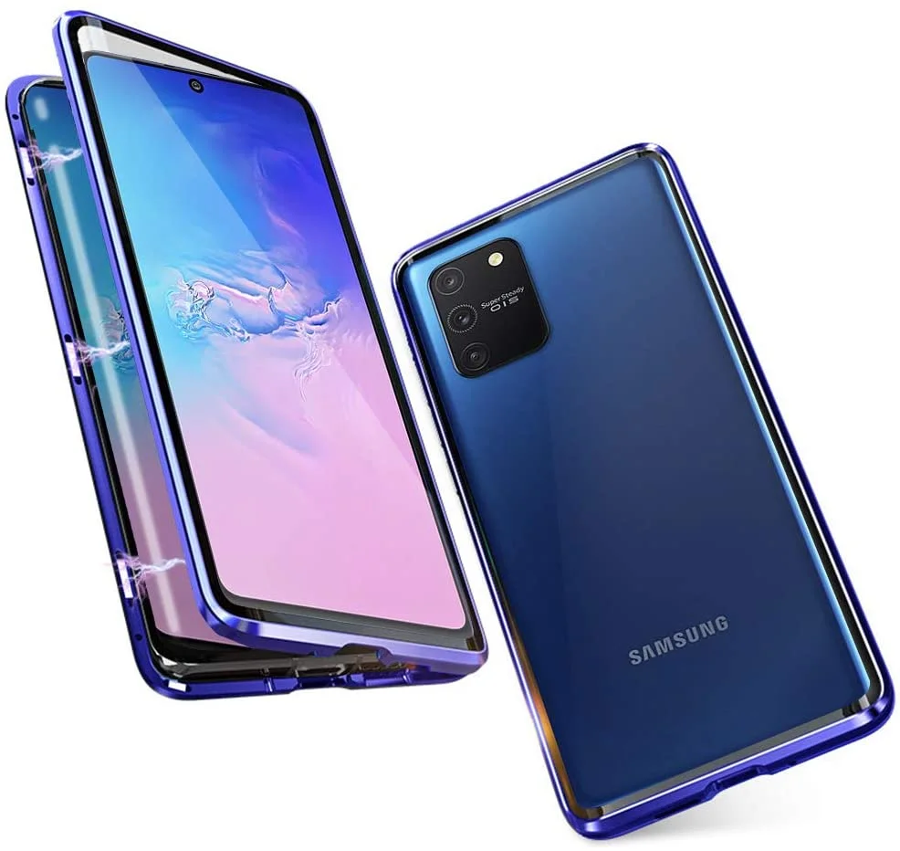 Magnetic Tempered Glass Double Sided Phone Case For Samsung S23 S22 S21