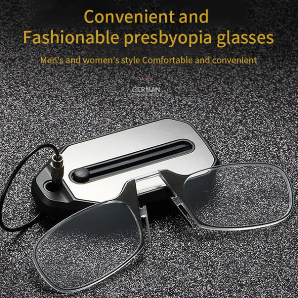 Legless Nose Clip Reading Glasses Mini Portable Lulunami