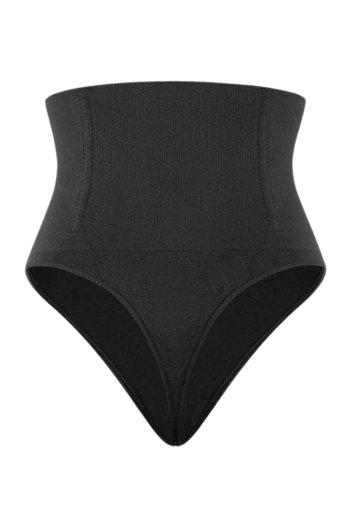 Plus Size High Waist Tummy Control Thong Lulunami