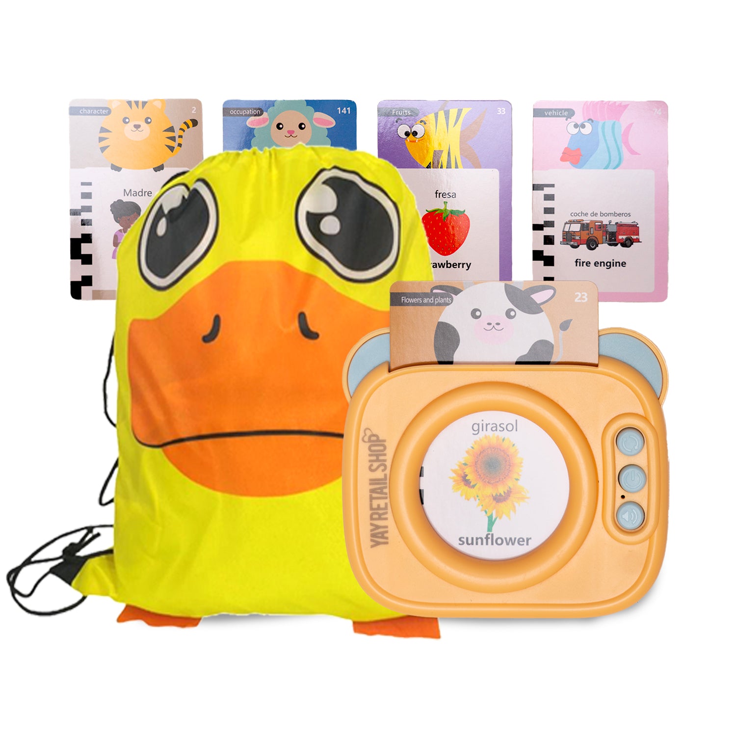 Yay Bilingual Learning Cards Machine - English & Spanish - With 560 ... Yay Bilingual Learning Cards Machine - English & Spanish - With 560 ...