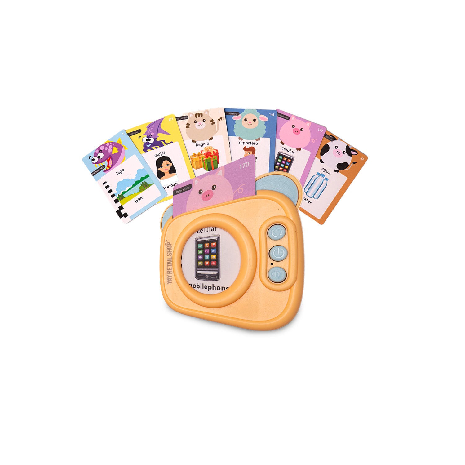 Yay Bilingual Learning Cards Machine - English & Spanish - With 560 ... Yay Bilingual Learning Cards Machine - English & Spanish - With 560 ...