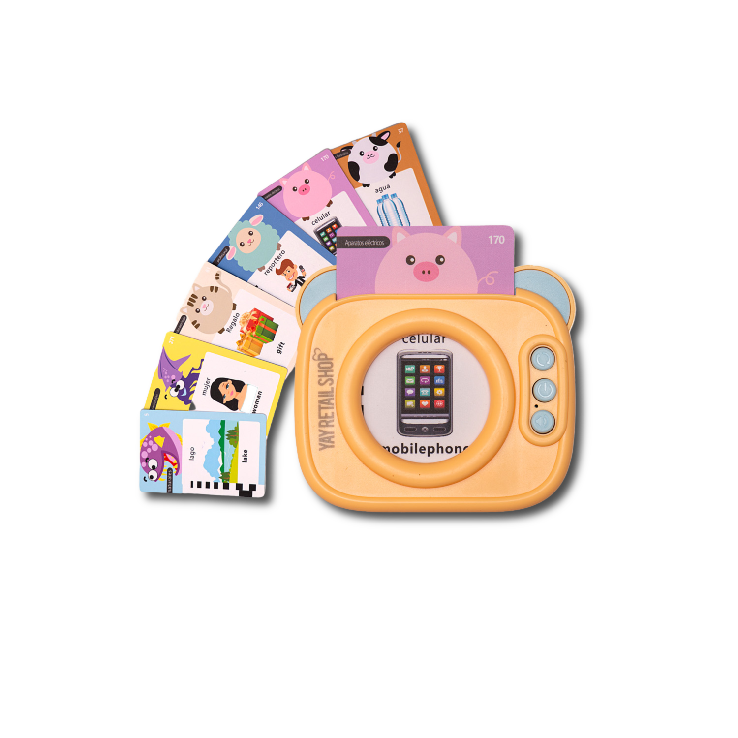 Yay Bilingual Learning Cards Machine - English & Spanish - With 560 ... Yay Bilingual Learning Cards Machine - English & Spanish - With 560 ...