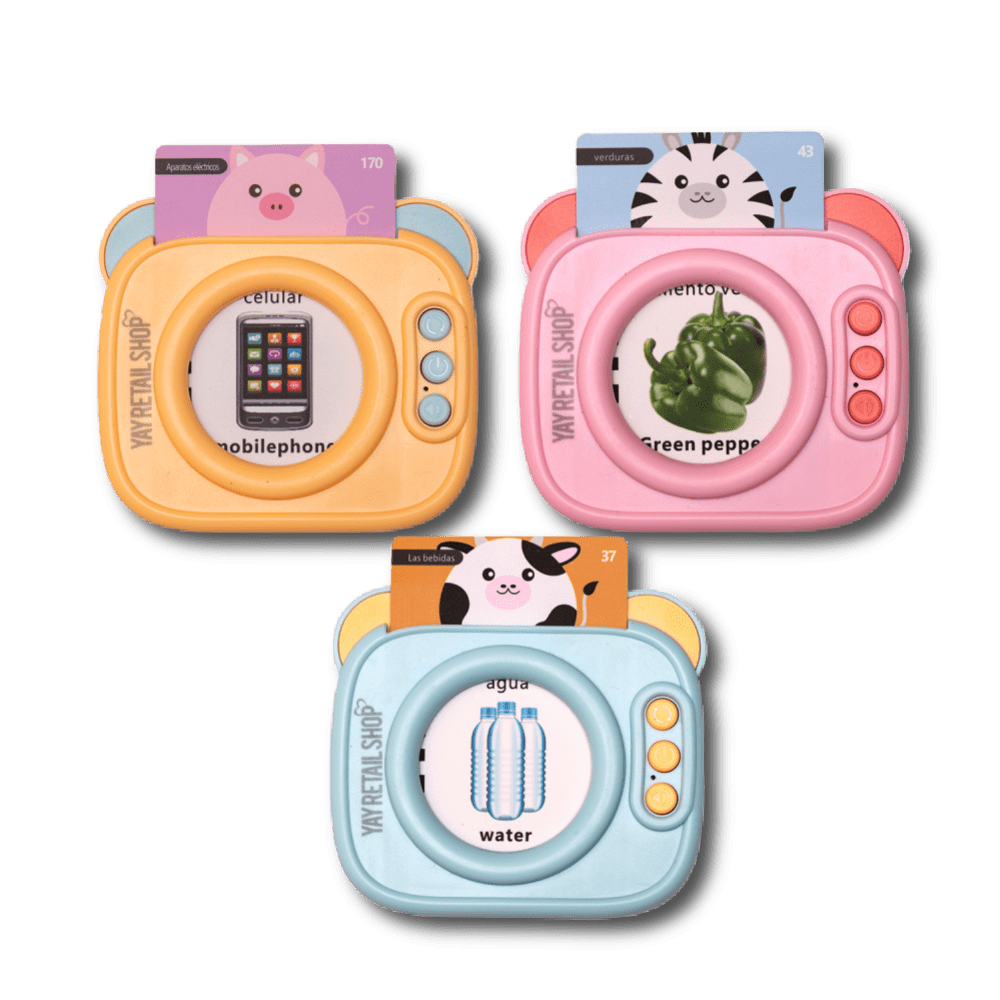 Yay Bilingual Learning Cards Machine - English & Spanish - With 560 ... Yay Bilingual Learning Cards Machine - English & Spanish - With 560 ...