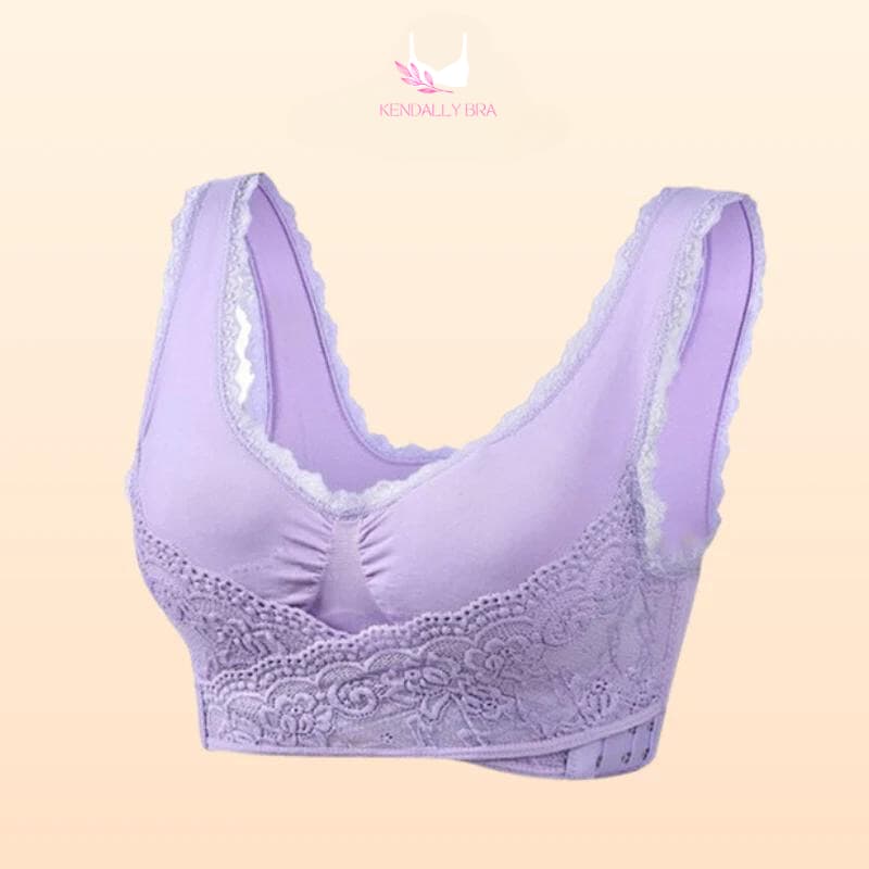 Kendally Comfy Corset Bra Front Cross Side Buckle Lace Bras Lulunami