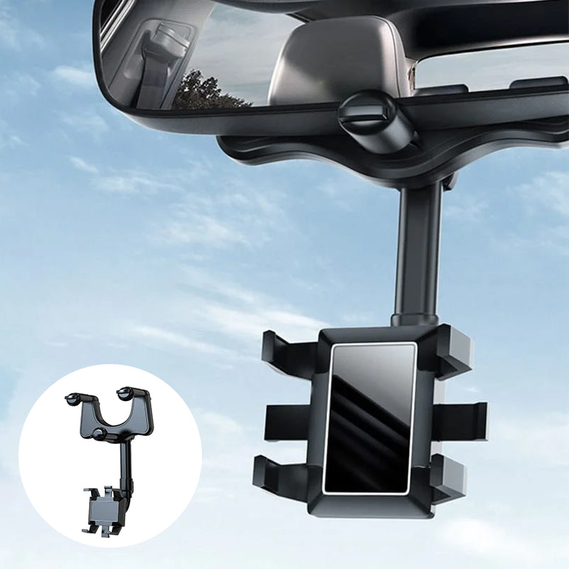 Multifunctional 360° Car Rearview Mirror Phone Holder - Lulunami Multifunctional 360° Car Rearview Mirror Phone Holder - Lulunami
